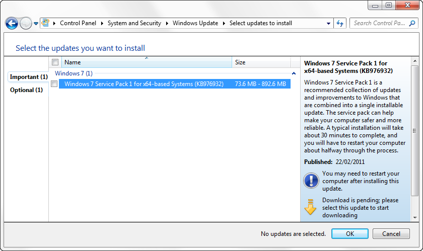 Windows 7 Service Pack 1 arrives to little fanfare | CRMguru
